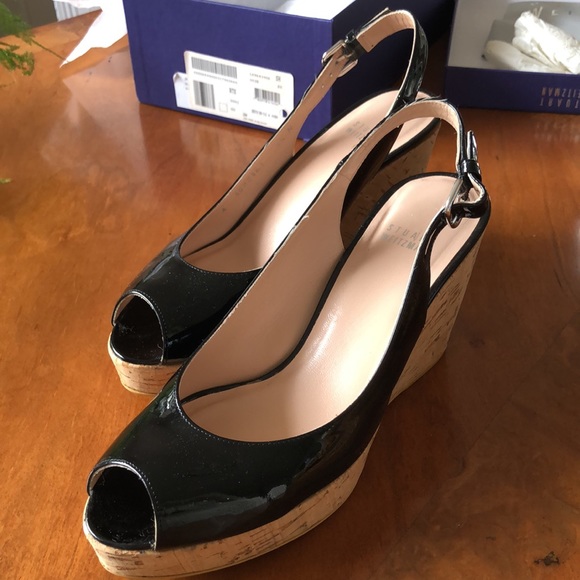 Stuart Weitzman | Shoes | Stuart Weitzman Jean 95 N In Black Patent ...